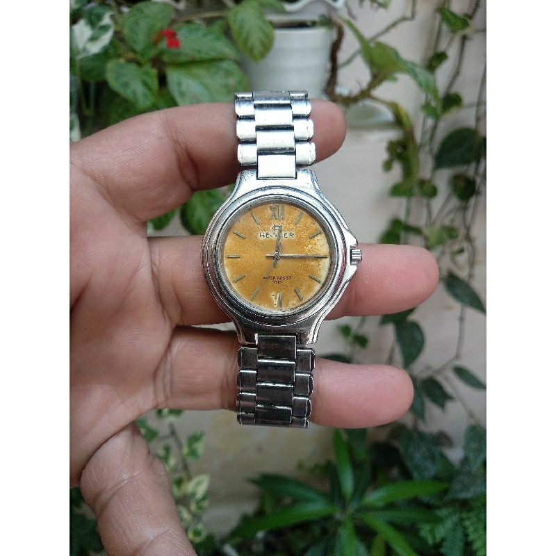 Jual jam tangan jadul lawas vintage hegner super slim Quartz full ...