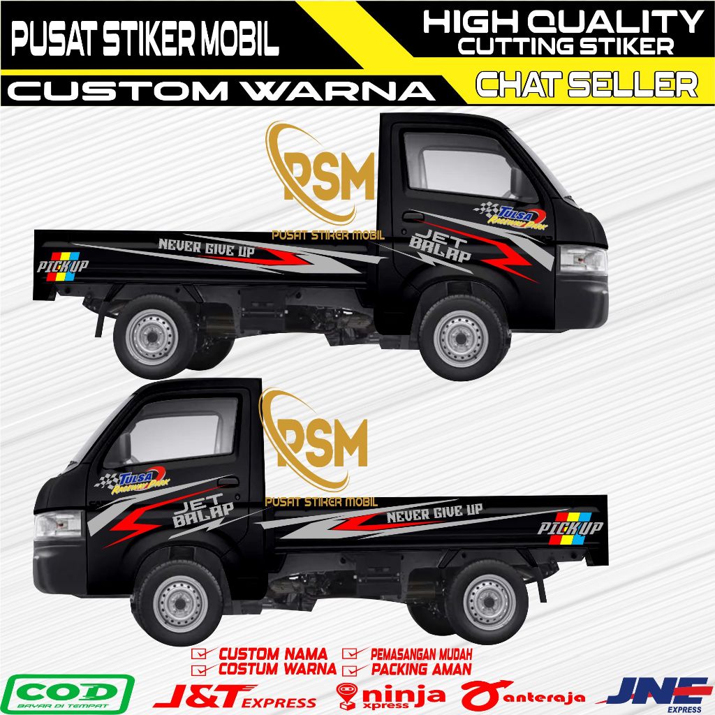 Jual NEW Sticker mobil pickup carry stiker sticker mobil pick up suzuki ...