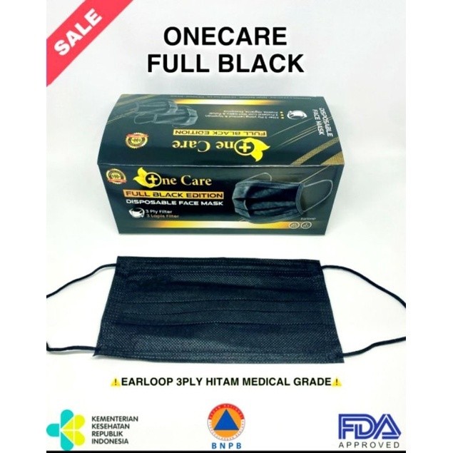 Jual MASKER ONCARE CHASA ICARE 3PLY EARLOOP BIRU isi 50PCS PASTI ...