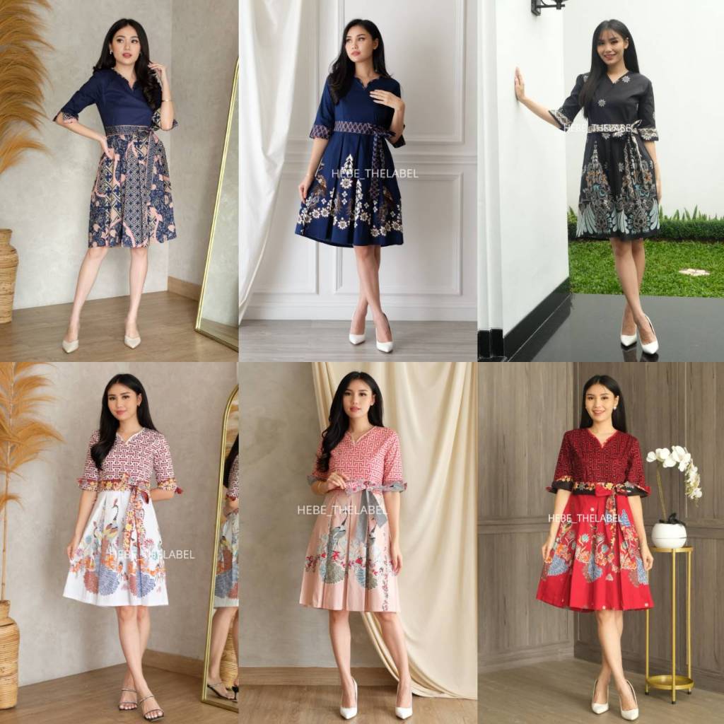 Jual Hera Dress Batik - Pakaian Wanita | Shopee Indonesia