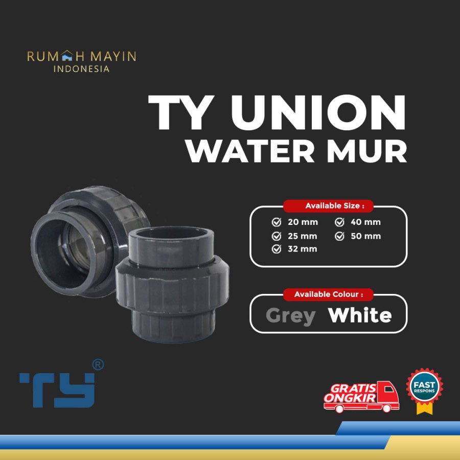 Jual TY Union Water Mur / Watermur Pipa Pipe U – PVC by 3 Pawns ...