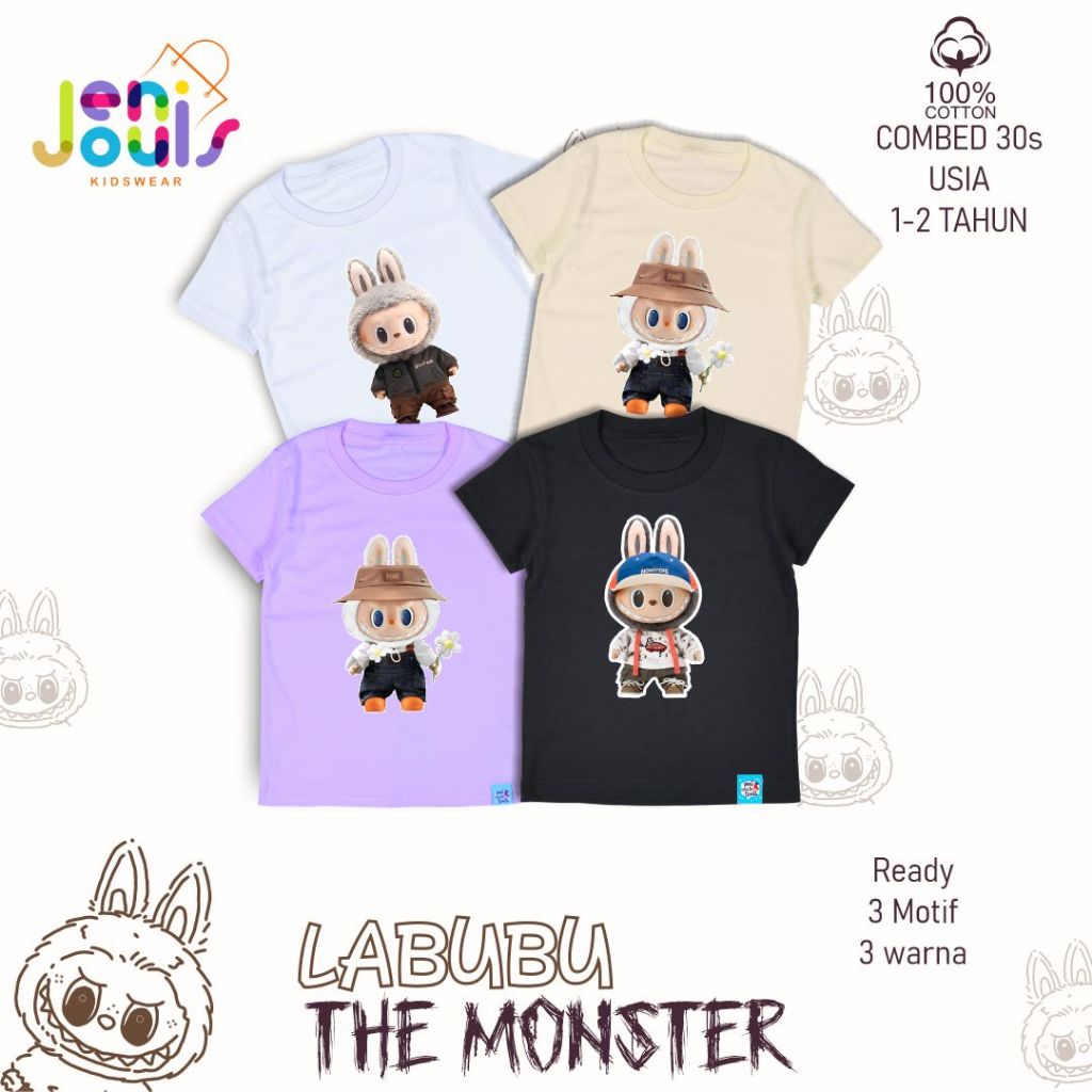 Jual Jeni & Louis - Kaos Anak Motif Labubu The Monster Series | Baju ...