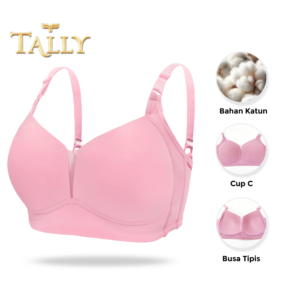Jual TALLY BH 2131 Bra Wanita Tanpa Kawat Busa Tipis Bahan Katun CUP C ...