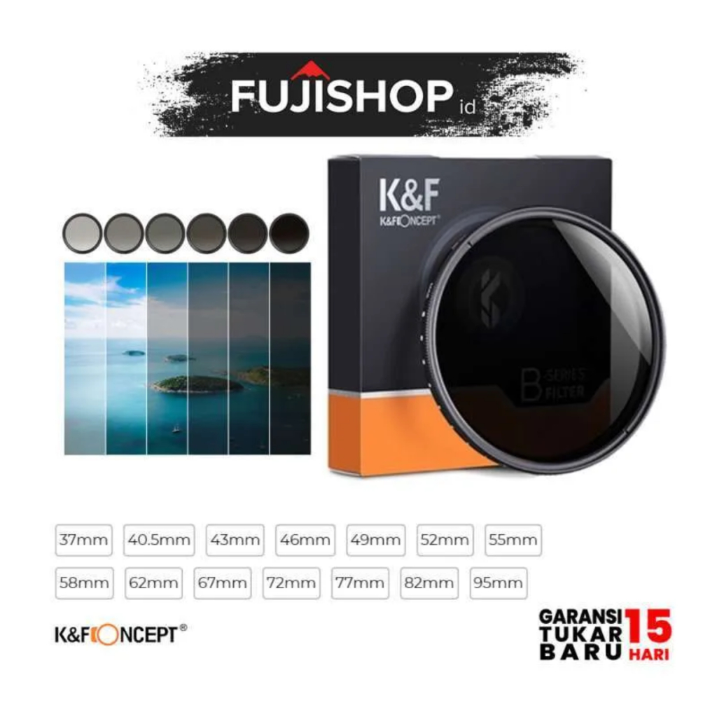 Jual K&F Concept Variable Fader ND2-400 Filter NDX Classic | Shopee Indonesia