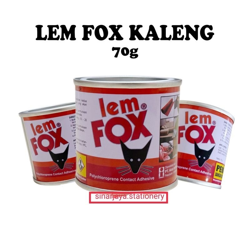 Jual lem fox kaleng 70 gr kaleng merah 100% original | Shopee Indonesia