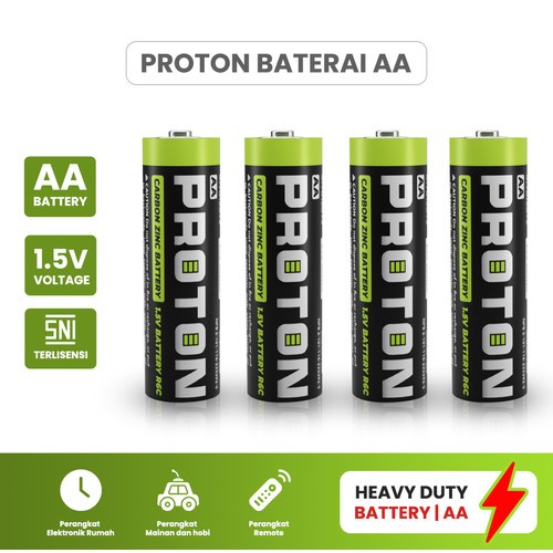 Jual Baterai Murah PROTON AA/A2 (Sedang), AAA/A3 (Kecil) Batu Baterai ...