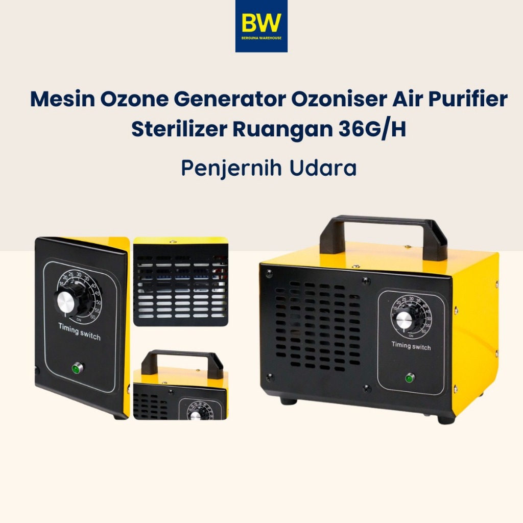 Jual Mesin Ozone Generator Ozoniser Air Purifier Sterilizer Ruangan 36G/H Pembersih dan Penyegar ...