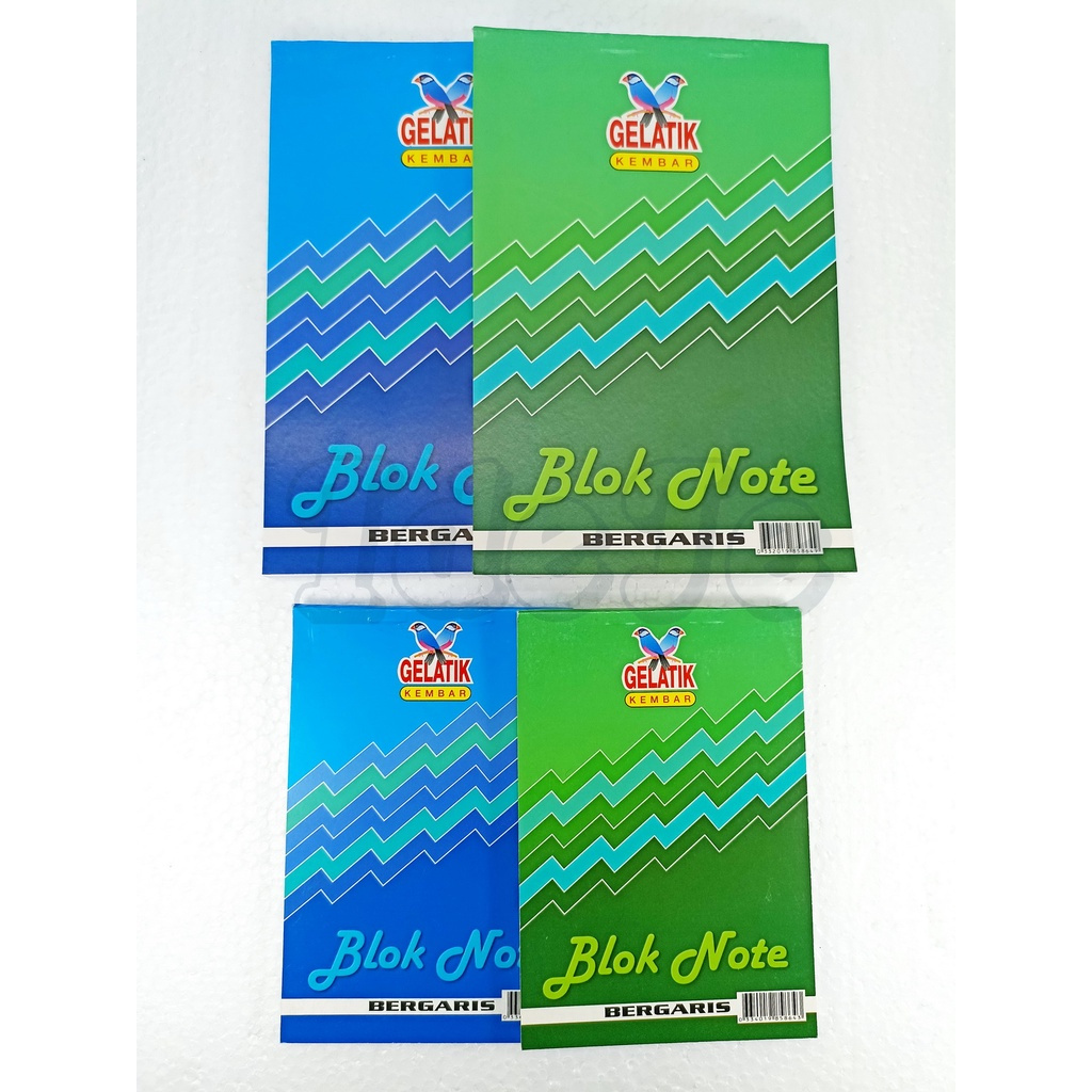 Jual Buku Catatan Memo Blok Note A5 Garis Polos isi 50's GELATIK KEMBAR Block Note Besar ...