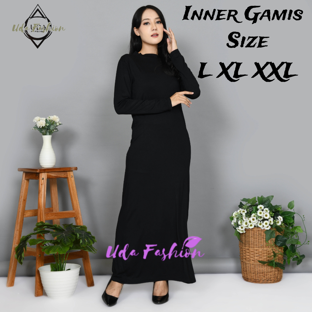 Jual Manset Gamis Polos Lengan Panjang Bahan Spandek Rayon | Shopee ...