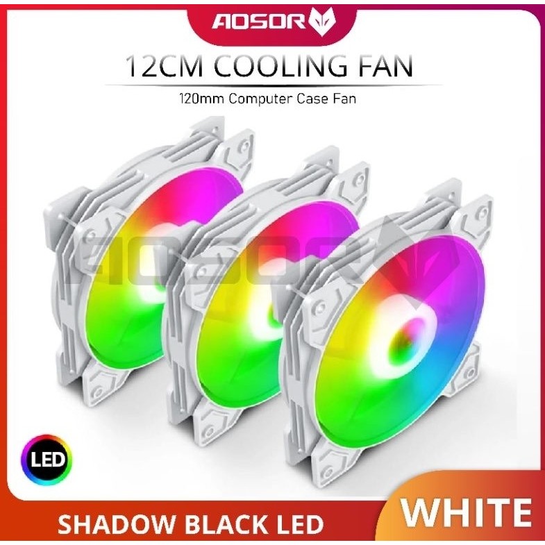 Jual FAN CASING AOSOR FAN CASING 12CM DOUBLE RING LED | Shopee Indonesia