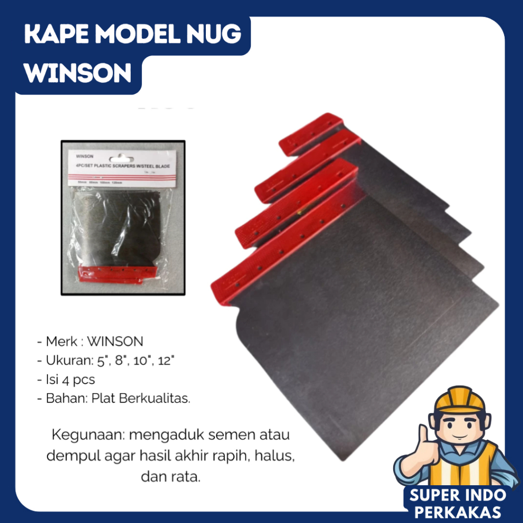 Jual Kape set model persegi nug Scrap satainles gagang pvc Skrap ...