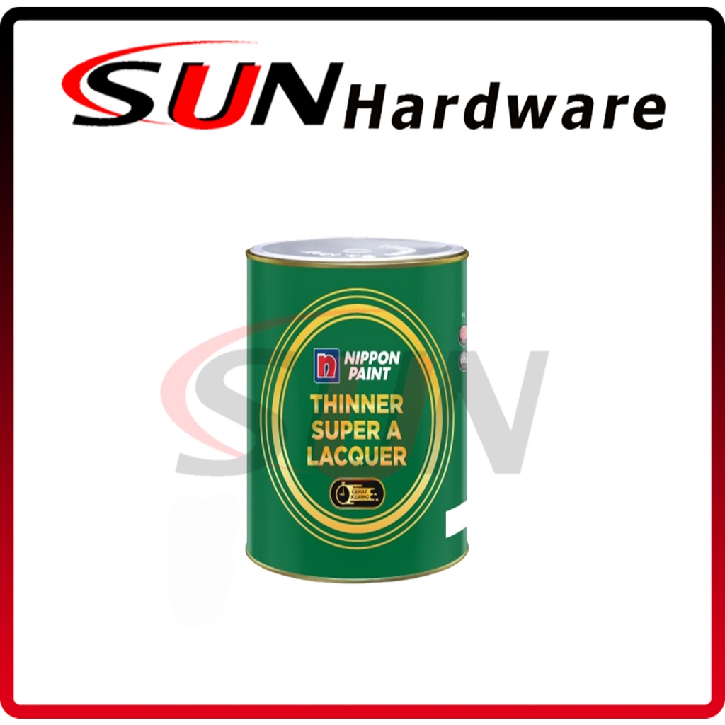 Jual Thinner Nippon Paint Super A Lacquer 1 Liter Pengencer Cat Minyak kayu Besi Thiner Tiner ...
