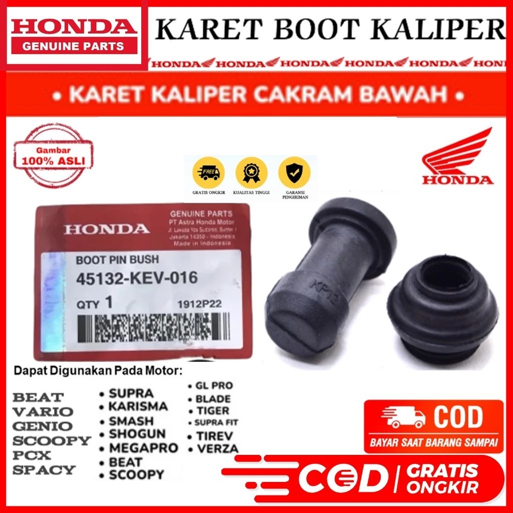 Jual KARET BOOT USUS KALIPER BOOT PIN BUSH CAKRAM DEPAN BELAKANG GRAND SUPRA X BEAT POP ESP ...