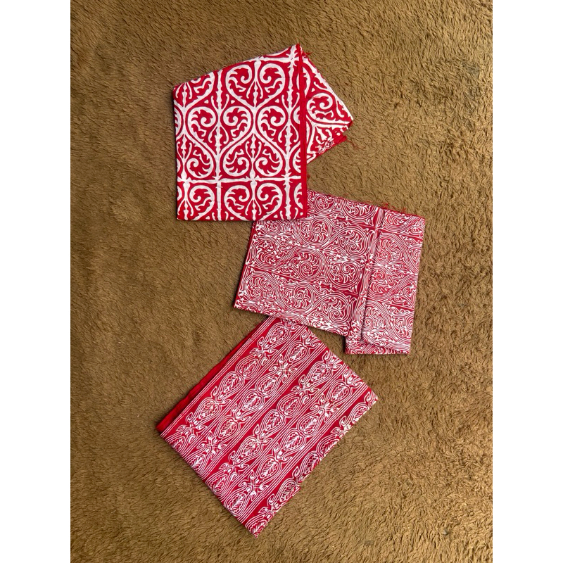 Jual Kain Batik Batak Gorga - Merah Putih | Shopee Indonesia