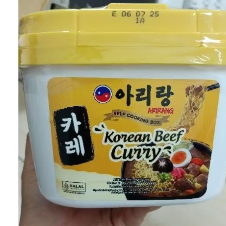 Jual ARIRANG MIE KOREAN BEEF CURRY SELF COOKING BOX | Shopee Indonesia