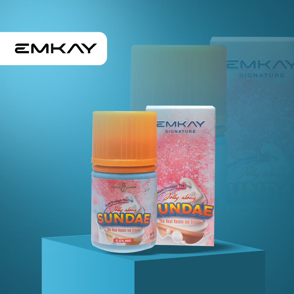 Jual Emkay Liquid Freebase Jolly Along Sundae 3mg/60ml | Shopee Indonesia