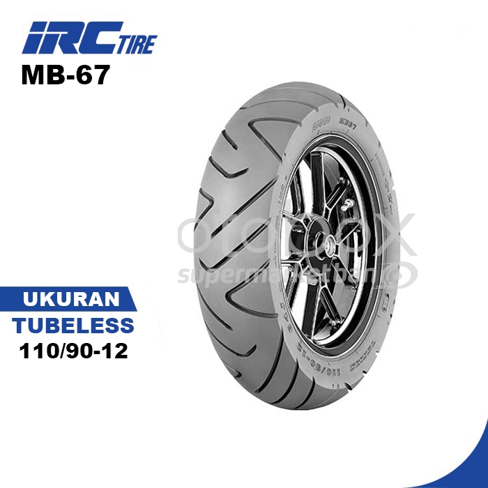 Jual BAN MOTOR IRC MB67 UKURAN 110/90-12 RING 12 TUBELESS BAN SCOOPY | Shopee Indonesia
