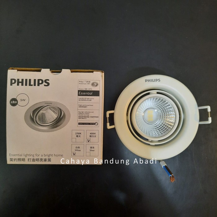 Jual Lampu Philips LED Pomeron 5W 5 Watt Recessed Spot light 59775 Warm ...