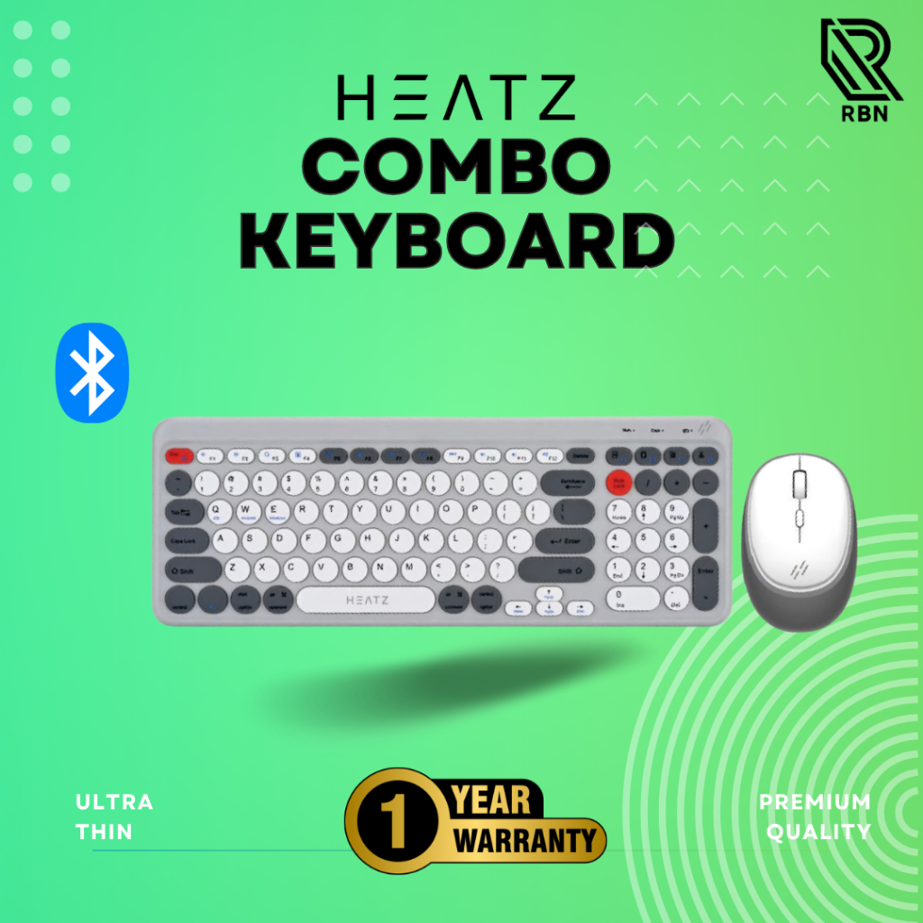 Jual Keyboard Mouse Wireless Combo 3 in 1 Heatz ZK25 Silent Original | Shopee Indonesia