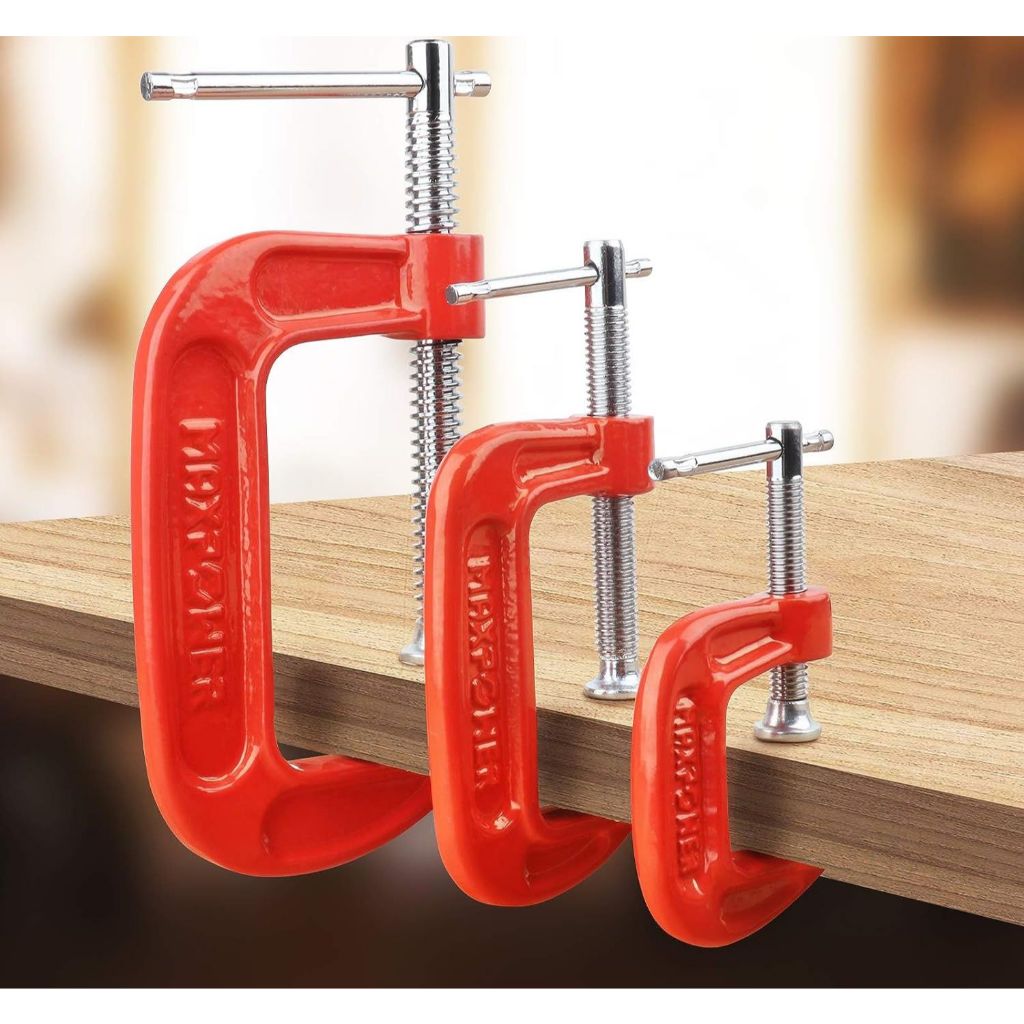 Jual PROMO!! Klem C Set 3 Pcs / Clamp C Set / Penjepit Catok Kayu 1 2 3 ...