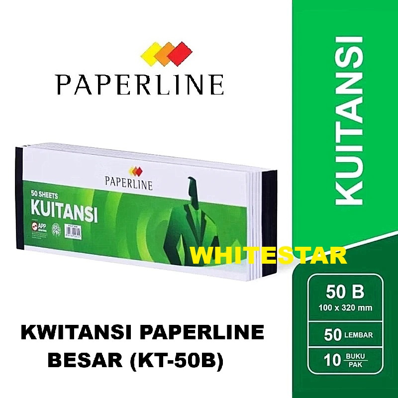 Jual kwitansi kuitansi paperline besar [KT-50B] | Shopee Indonesia