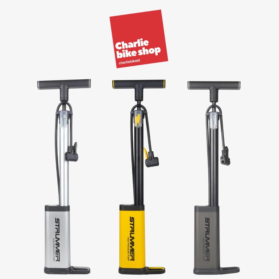 Jual Strummer Expert Floor Pump Digital Gauge Alloy 160 Psi - Pompa ...