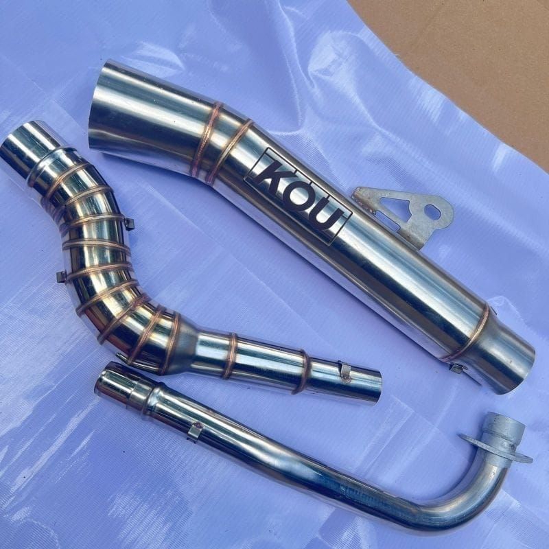 Jual Kou super open canister 51mm pipe Xrm 125 Wave 110/125 fury 125 ...