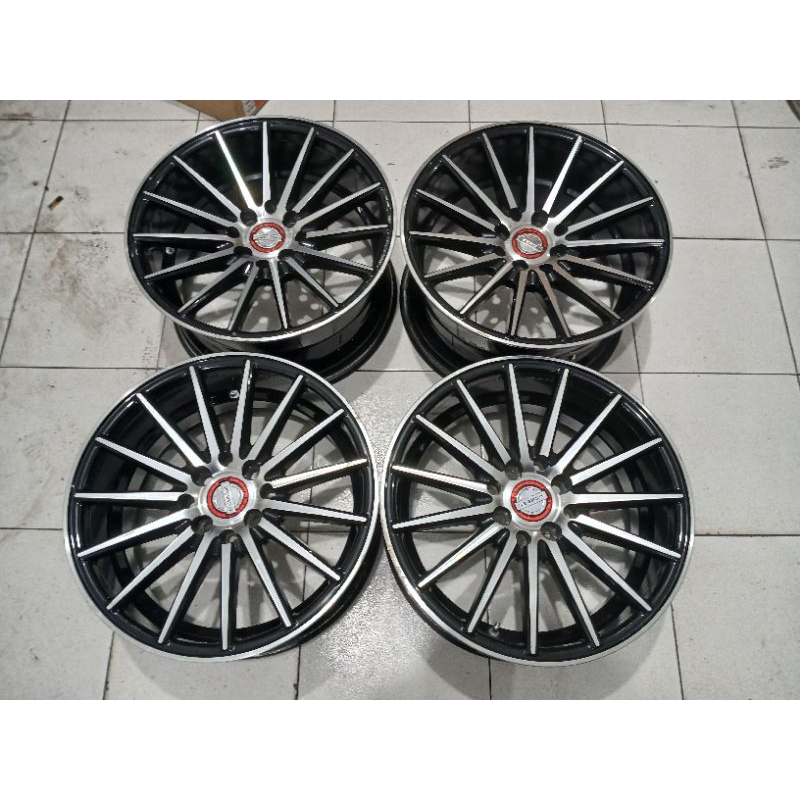 Jual Velg Seken Vossen Ring 16 Lebar 7/8 Pcd 4x100 4x114,3 Black Polish Pelek Jari-Jari Vossen ...