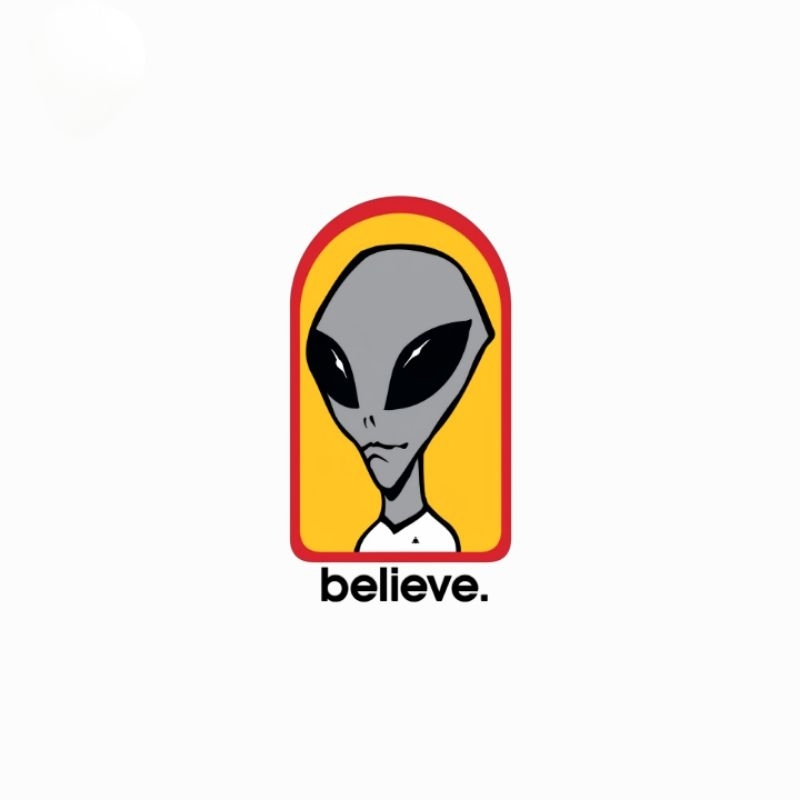 Jual sticker Alien Workshop believe logo brand skate stiker | Shopee ...