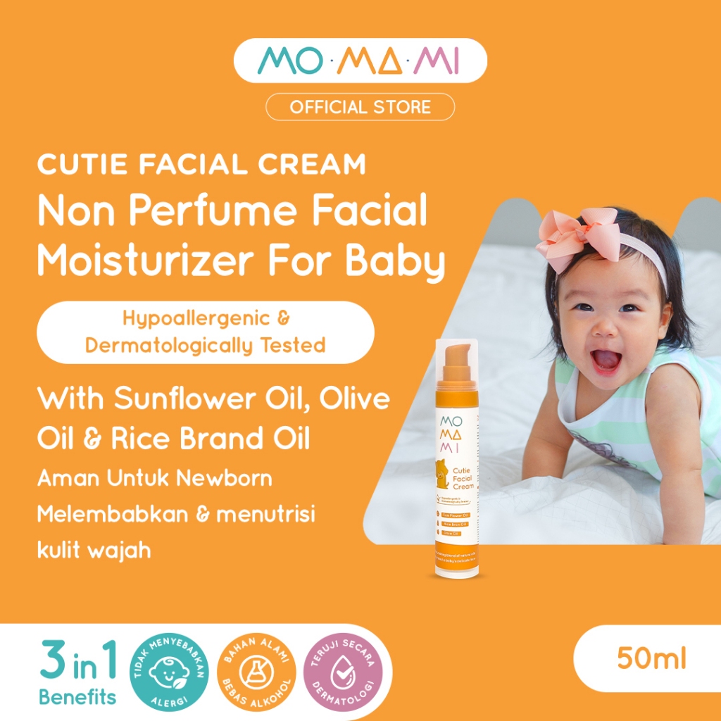 Jual Momami Baby Cutie Facial Cream 50 gram - Skincare Natural Krim ...