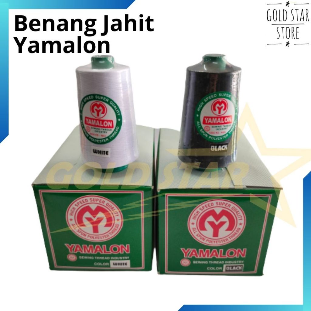 Jual Benang Jahit YAMALON 5000 Yard Benang Ukuran 40/2 Benang Gulungan ...