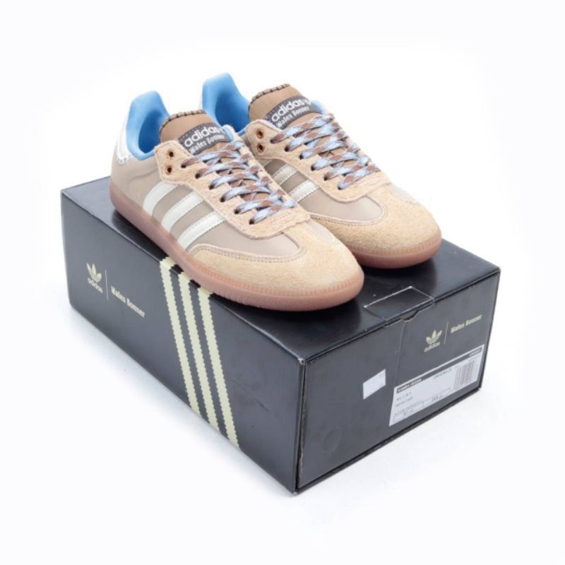 Jual Adidas samba Nylon Wales Bonner Desert white | Shopee Indonesia