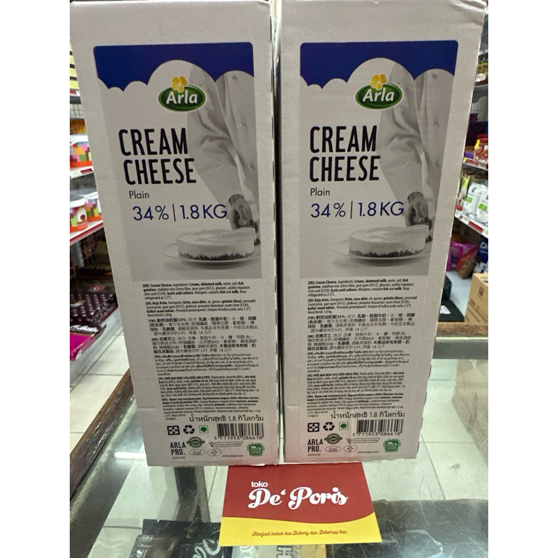 Jual Cream Cheese Natural Arla 1.8kg | Shopee Indonesia