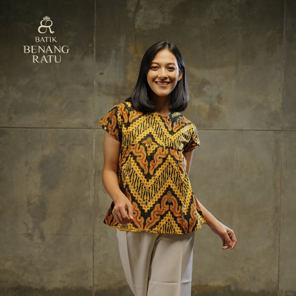Jual Batik Benang Ratu - Atasan Batik Wanita Motif Rang Rang | Shopee ...