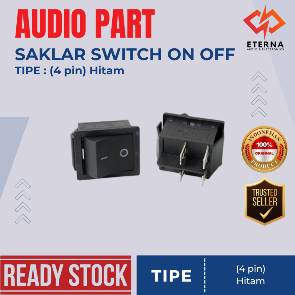 Jual SAKLAR SWITCH ON OFF BESAR HITAM (TANPA LAMPU) | Shopee Indonesia