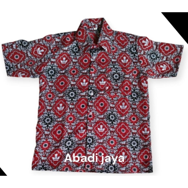 Jual BATIK SD NEGERI/BATIK SD NASIONAL/Kemeja Sekolah Batik SD Tunas ...