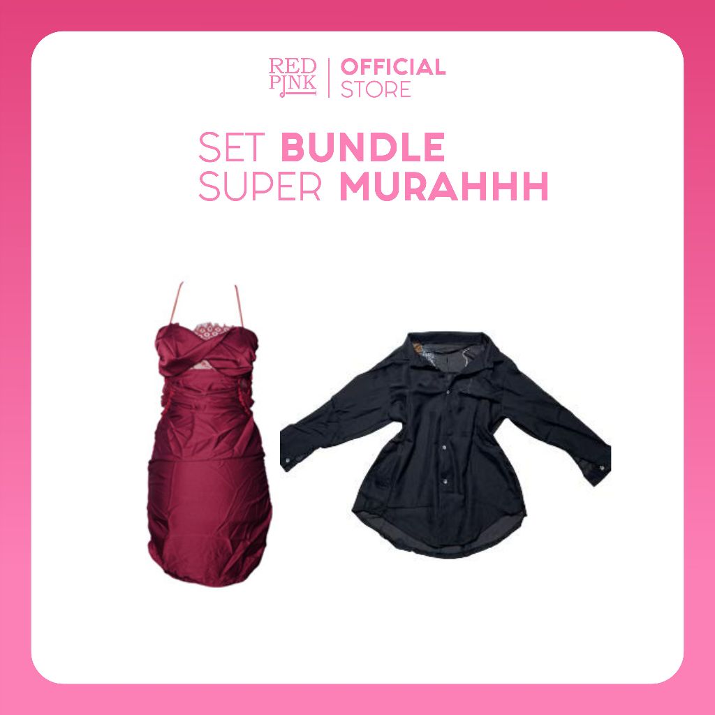 Jual [ RedPink ] Set Paket Promo Bundling Tren Outfit Korean Street ...