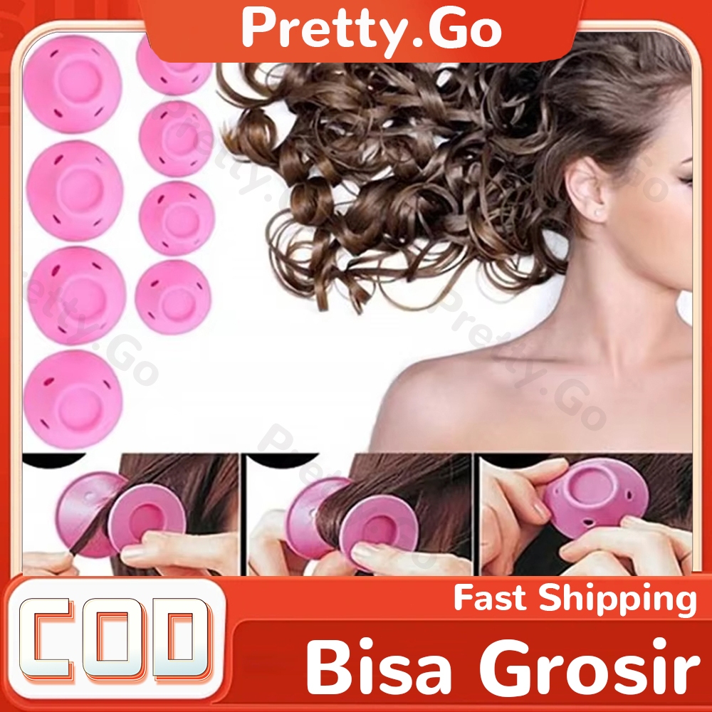 Jual 20/10pcs Magic Rol Curly Hair Roll Rambut Hair Curler Tidak Panas ...