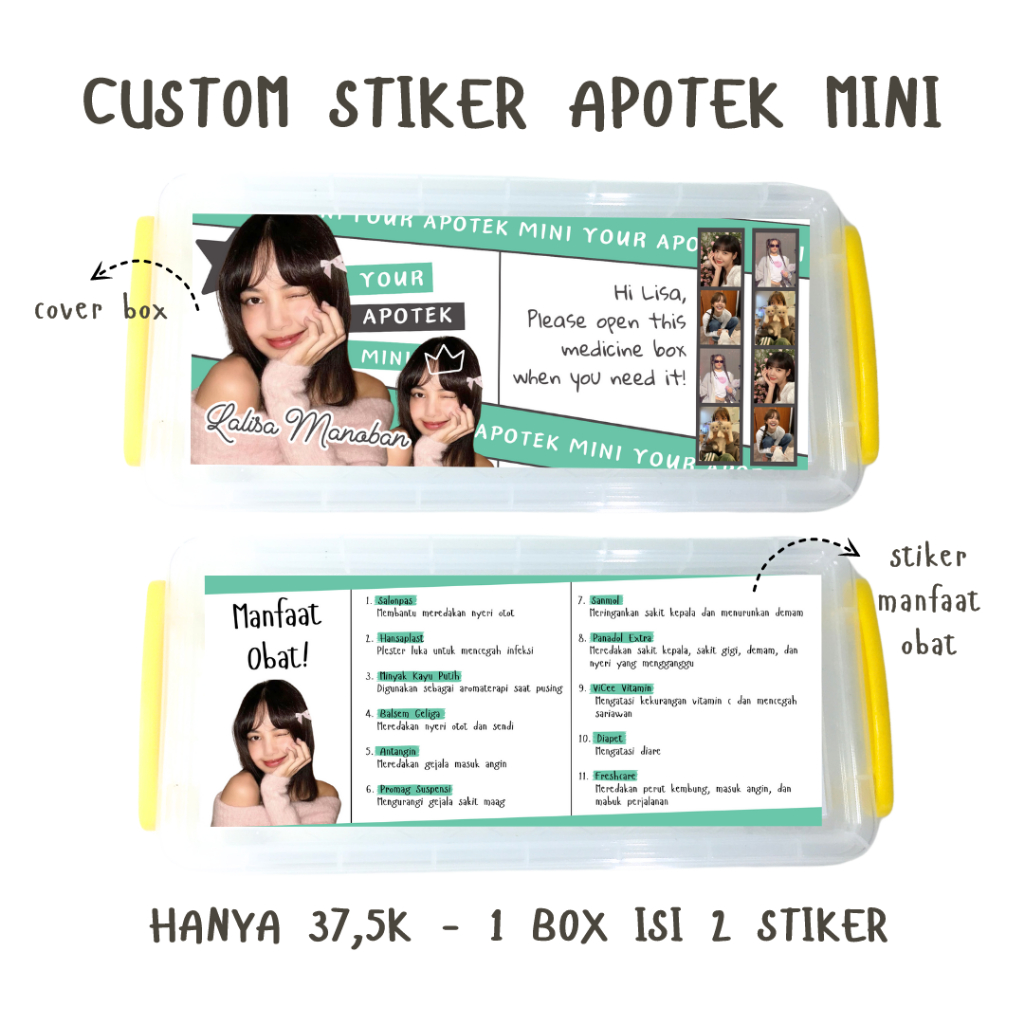 Jual Tinytiani | Custom Stiker Apotek Mini | Bisa Request Stiker | Kode ...