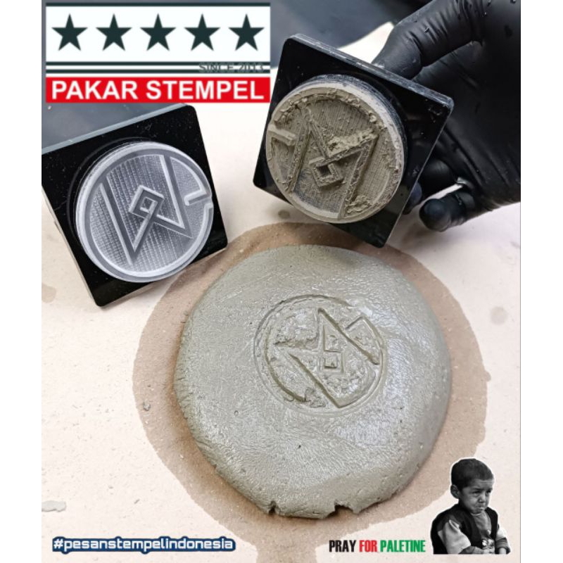 Jual stempel emboss stempel beton basah | Shopee Indonesia