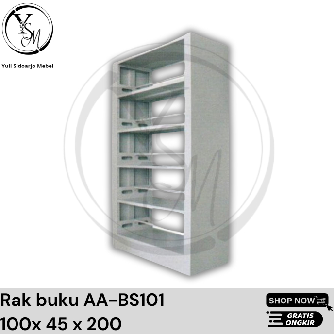 Jual Rak Buku AA-BS101 - Rak perpustakaan Besi - Rak Buku Besi AA-BS101 ...