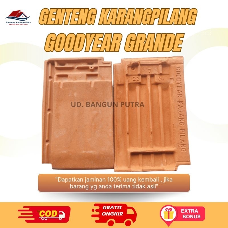 Jual Genteng Goodyear Grande Flat besar karangpilang | Shopee Indonesia