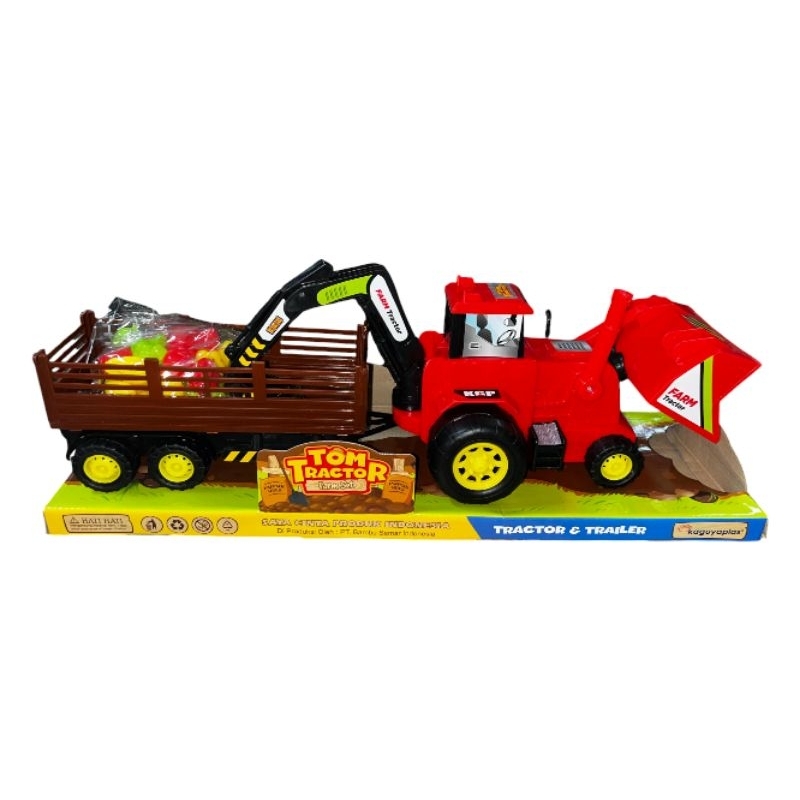 Jual Mainan Traktor dan Trailer Tom Tractor Farm Set - Mainan Edukasi ...