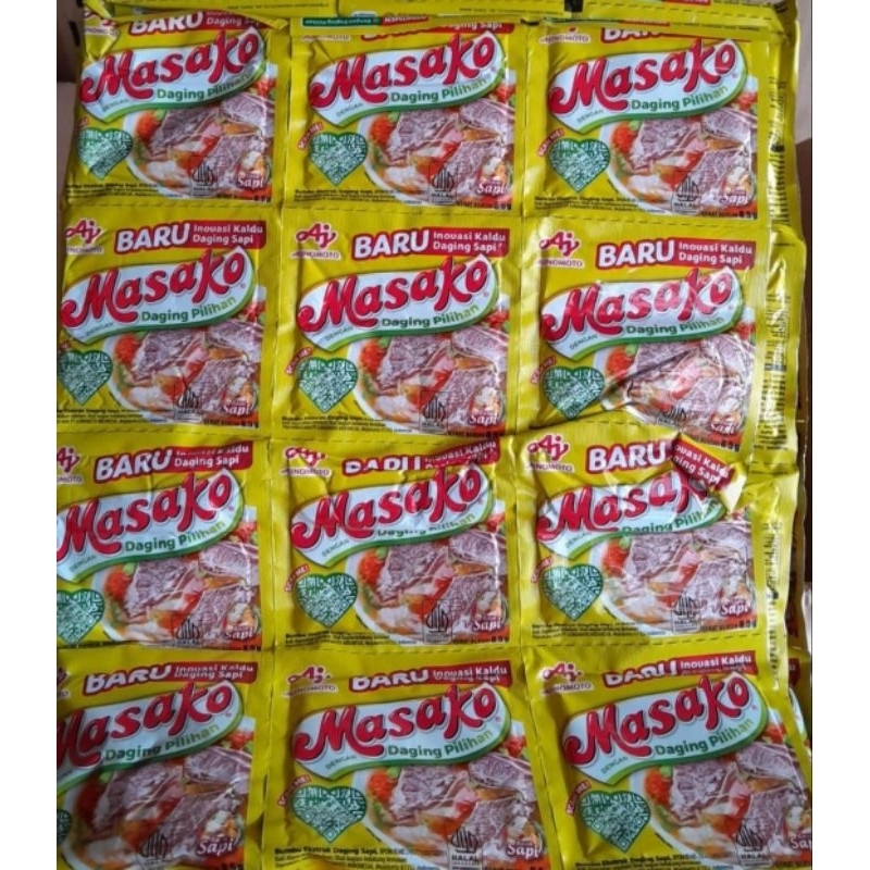 Jual MASAKO BUMBU KALDU RASA SAPI PENYEDAP RASA RENTENG ISI 12 SACHET ...