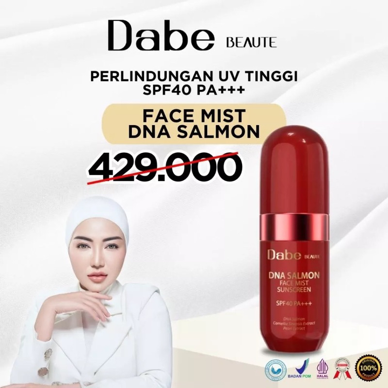 Jual DABE BEAUTE (READY) FACE MIST DNA SALMON SUNCREEN MEDAN | Shopee ...