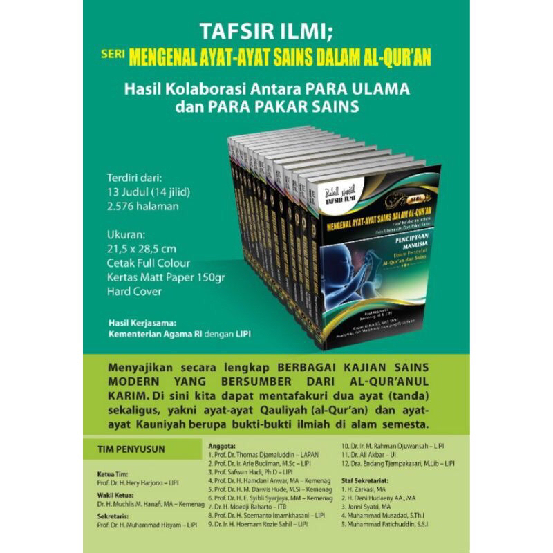 Jual Tafsir Ilmi Seri Mengenal Ayat-Ayat Sains Dalam Al-Qur'an 1-14 jilid (ORIGINAL) | Shopee ...