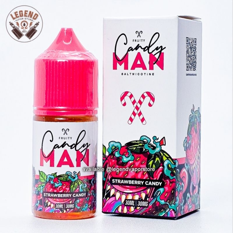 Jual SALT NIC - LIQUID CANDY MAN Sour Strawberry 30ML 30MG AUTHENTIC ...