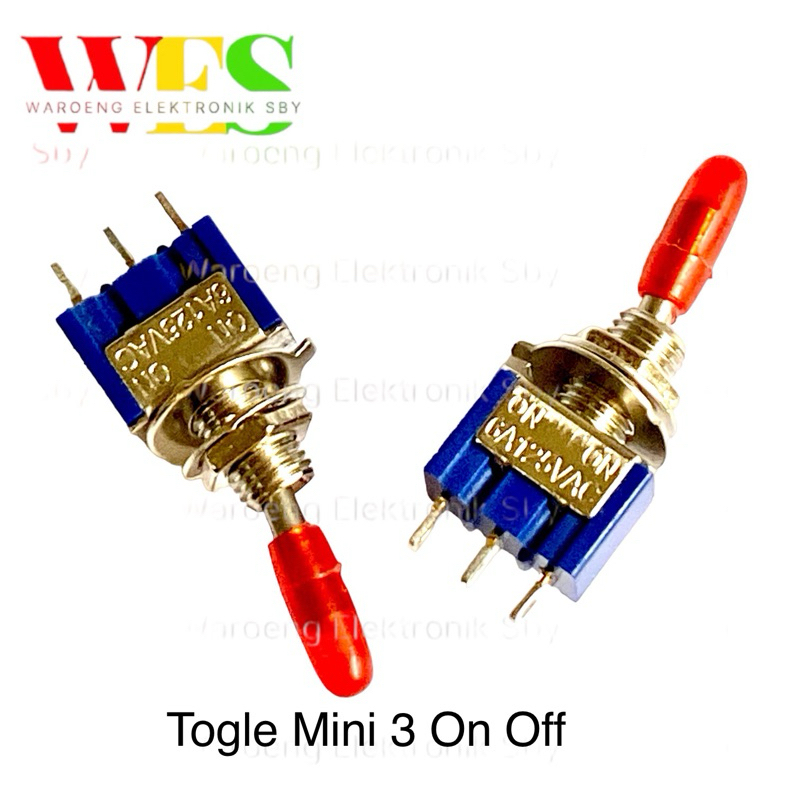 Jual SAKLAR TOGGLE MINI 3PIN ON - OFF - SKAKEL 3PIN - 3 KAKI KECIL ON ...