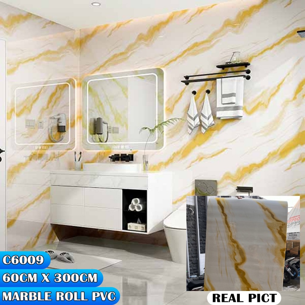 Jual Wallpaper Foam Marble Roll Vinyl Marbel Granit Stiker Lemari ...