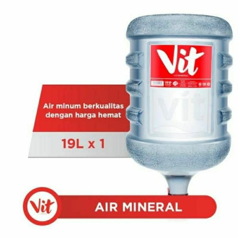 Jual Vit air mineral galon 19 liter ( air + galon ) | Shopee Indonesia